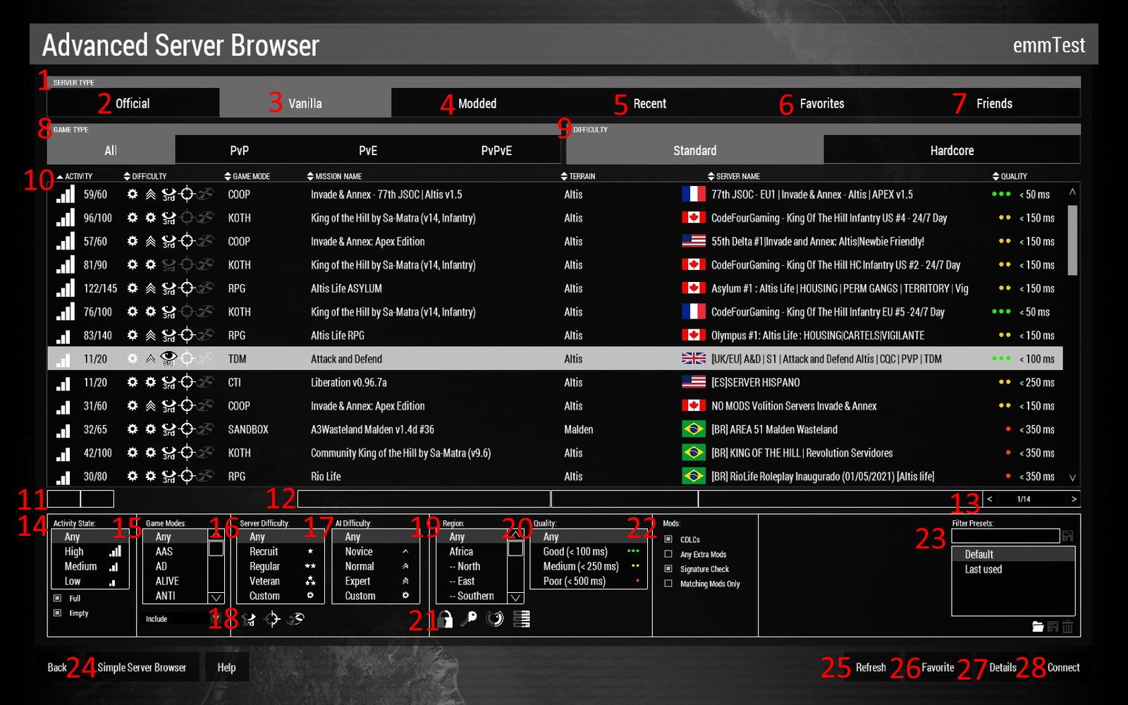 Enhanced Multiplayer Menu – Arma 3 - Bohemia Interactive Community