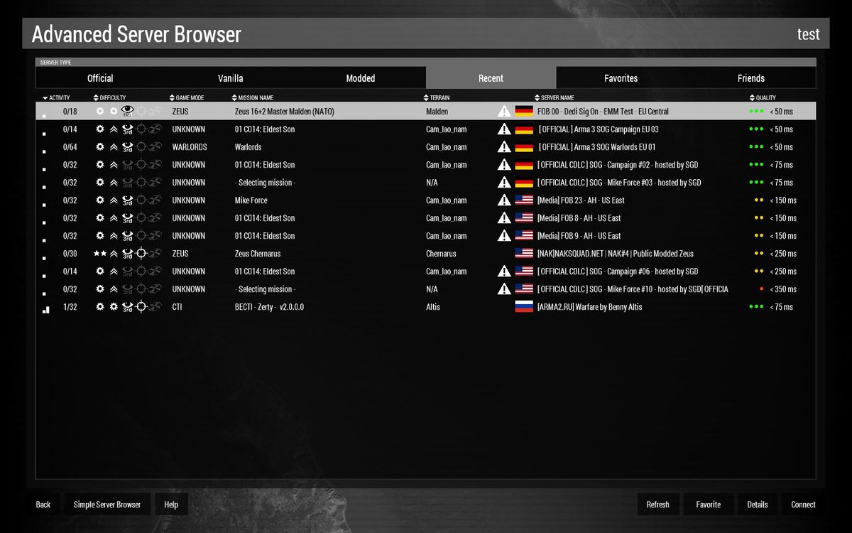 Enhanced Multiplayer Menu – Arma 3 - Bohemia Interactive Community