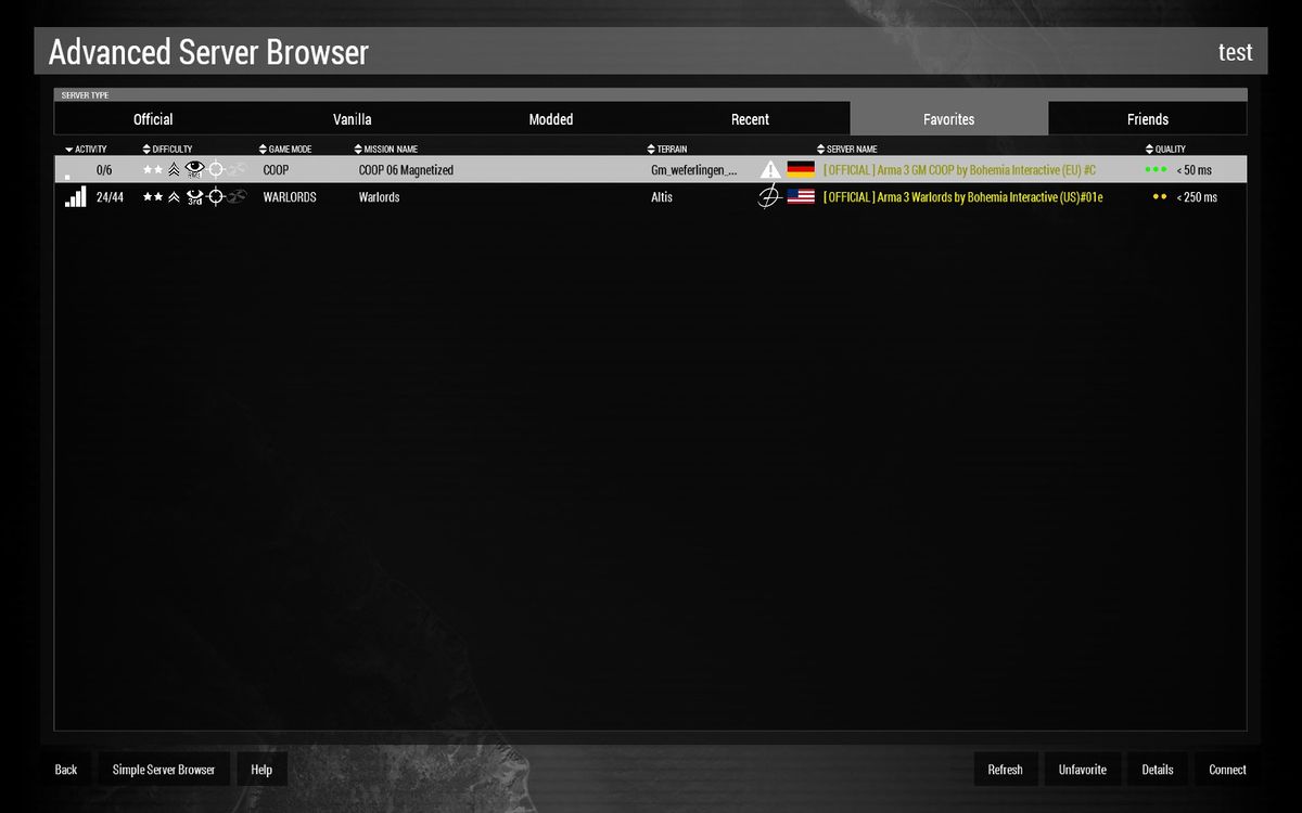 Enhanced Multiplayer Menu – Arma 3 - Bohemia Interactive Community